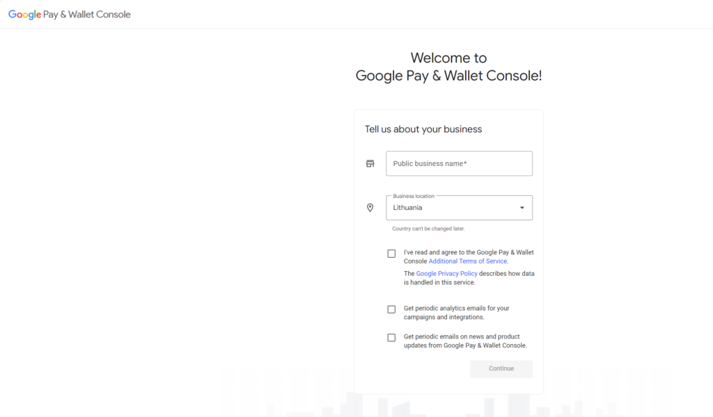 Initial Google Pay set up for merchants - ConnectPay
